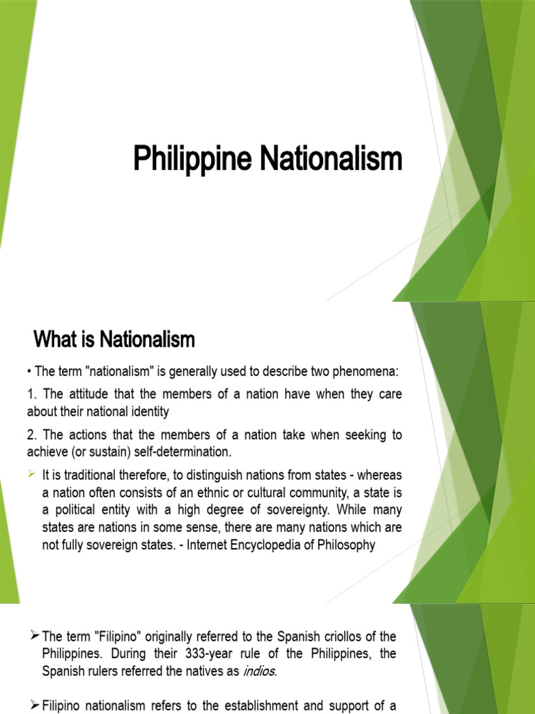 Philippine Nationalism | PDF | Philippines