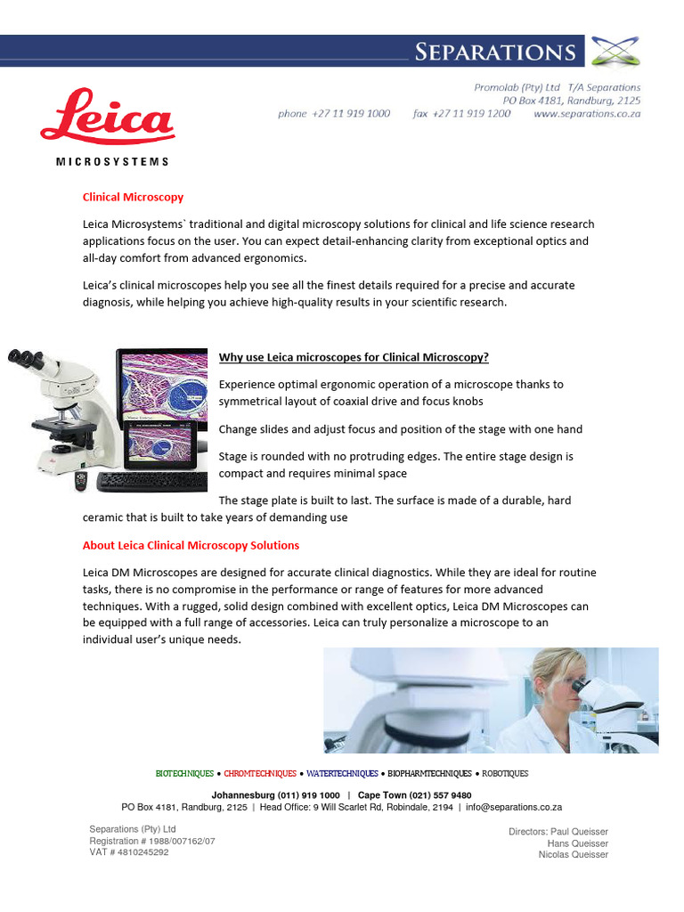 Leica IVF Flyer | PDF | Microscope | Biology