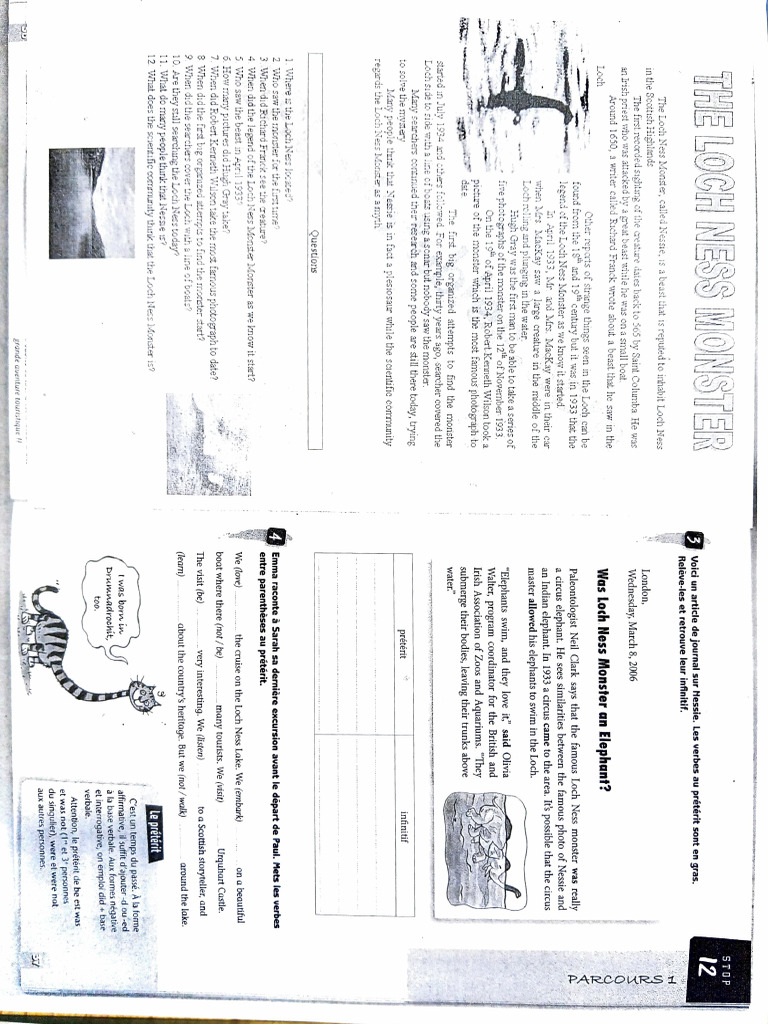 Lochness Story Text | PDF | Loch Ness Monster