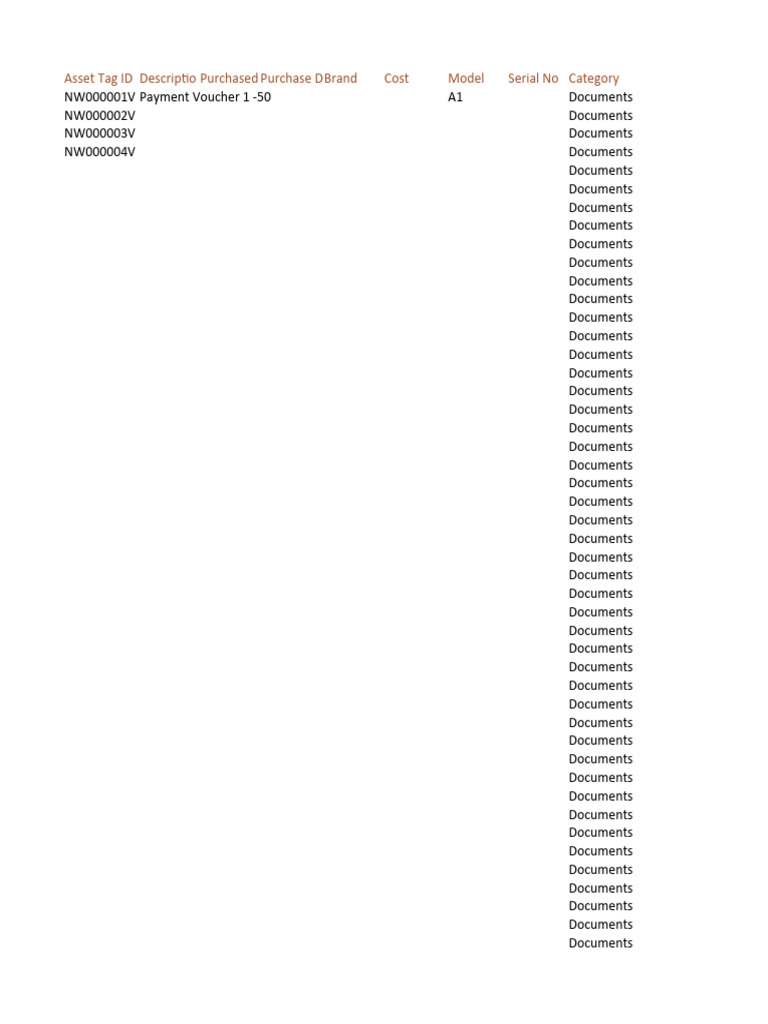 Import Asset Template | PDF | Money | Service Industries