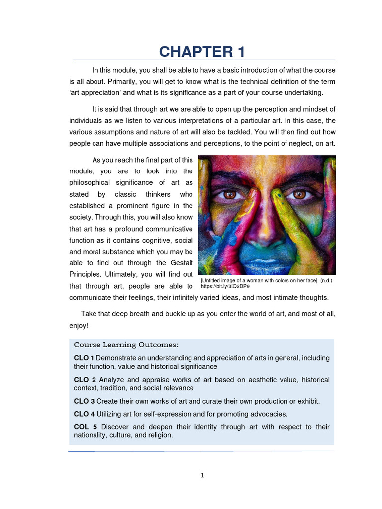 MODULE Art Appreciation | PDF | Color | Composition (Visual Arts)