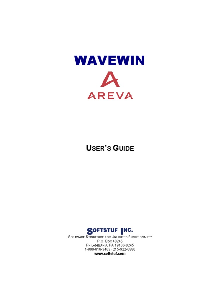 Wavewin Areva Manual | PDF | File Format | Computer File