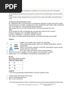 Practical 9 - The Effect of Concentration On Reaction Rate | PDF | Hydrochloric Acid | Chemistry