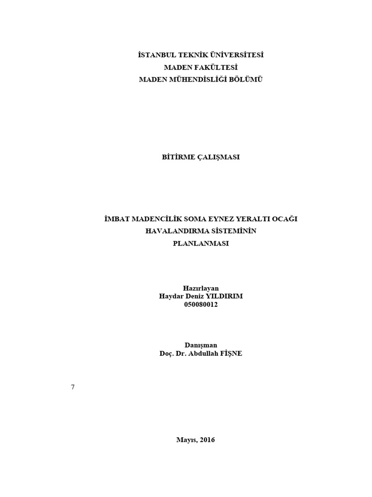 Örnek Bitirme Projesi | PDF