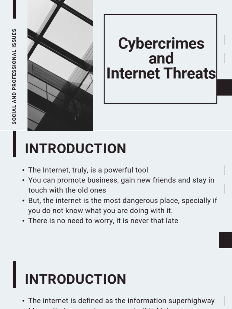 Cybercrimesand Internet Threats - Lesson 4 - 072618 | PDF | Cybercrime ...
