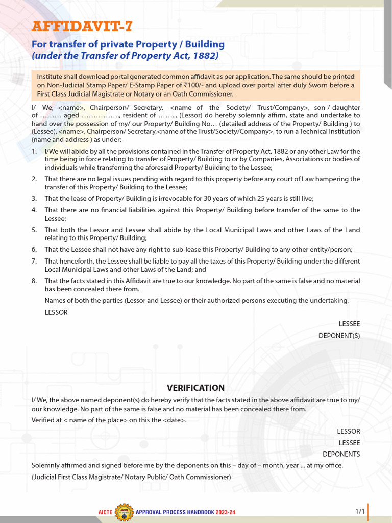 Affidavit 7 | PDF | Affidavit | Lease