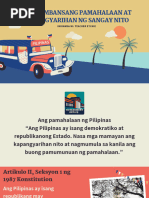 Ang Tatlong Pangunahing Sangay NG Pamahalaan NG Pilipinas | PDF
