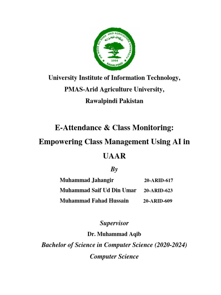 FYP Report Template Final Print | PDF