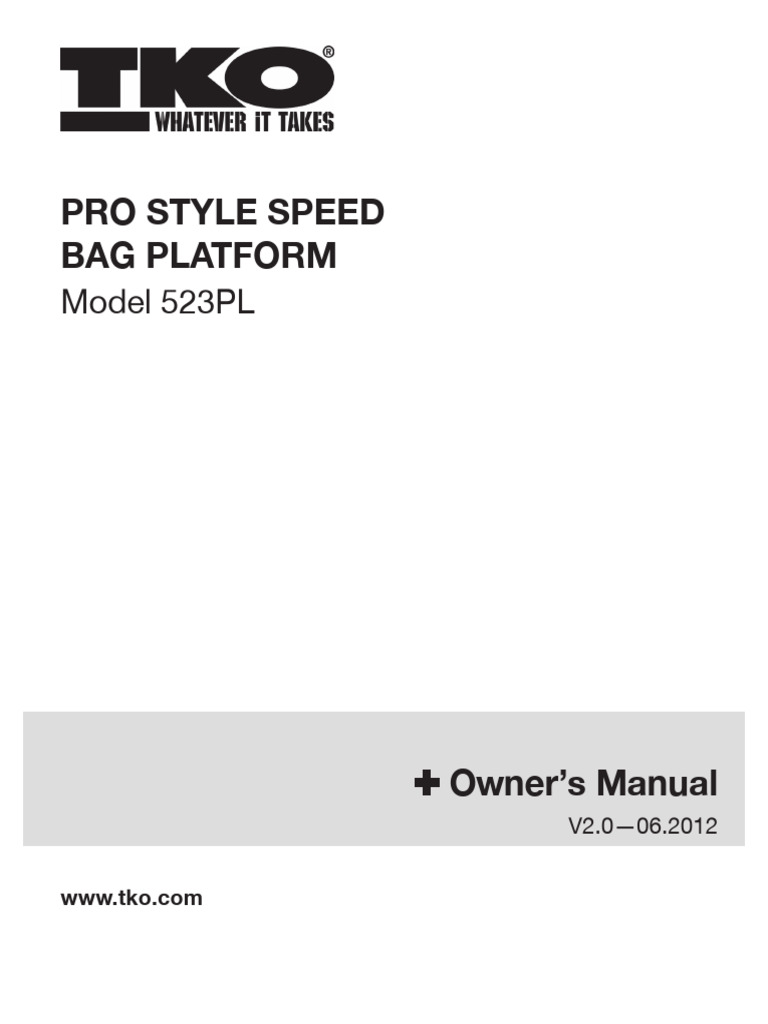 TKO-523PL Instruction Manual | PDF | Screw | Nut (Hardware)