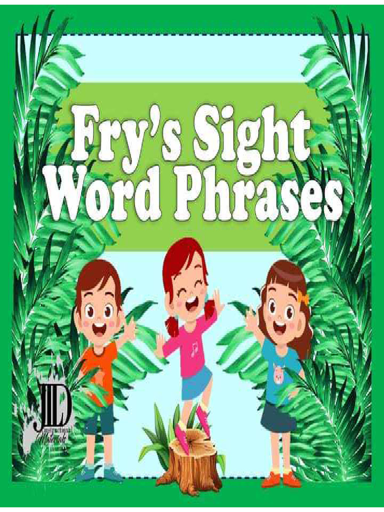 Fry Sight Words Phrases | PDF