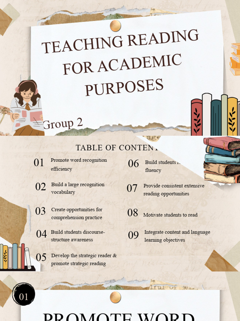 Teaching Reading For Academic Purposes | PDF | Reading Comprehension ...
