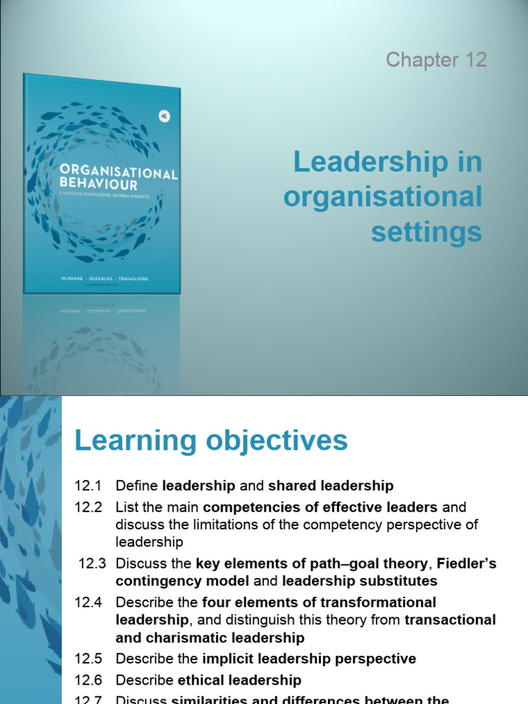 Topic11 - Leadership in Organisational Settings - Updated | PDF ...