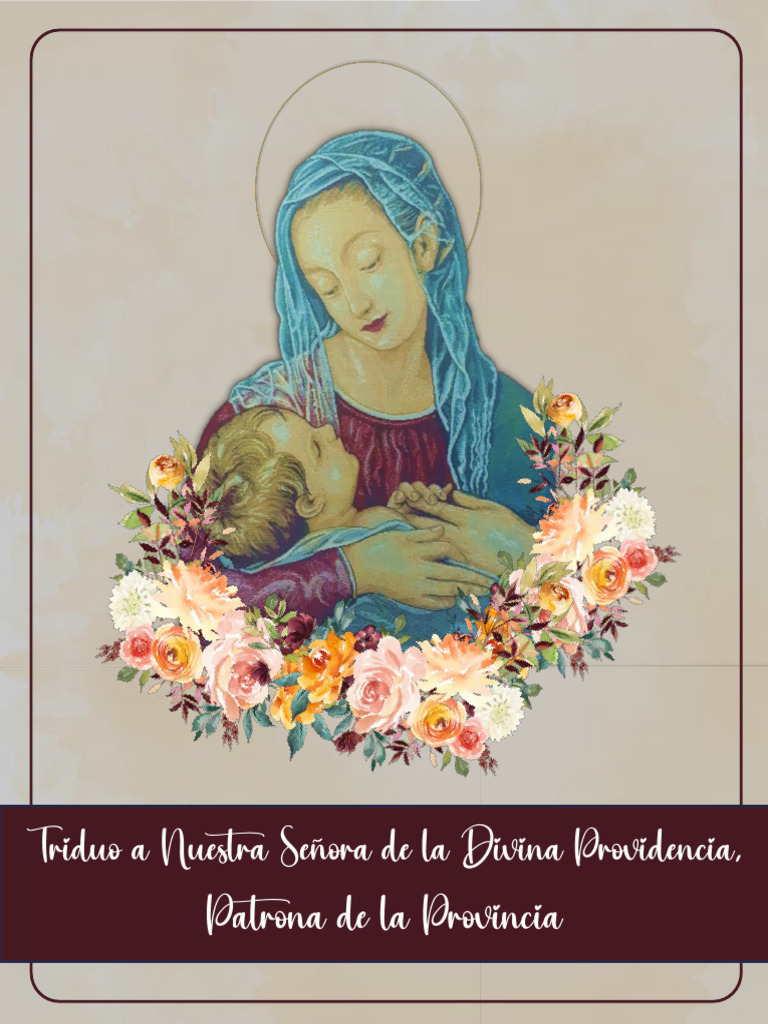 Triduo A Nuestra Señora de La Divina Providencia 2023 | PDF | María, madre de Jesús | Amor