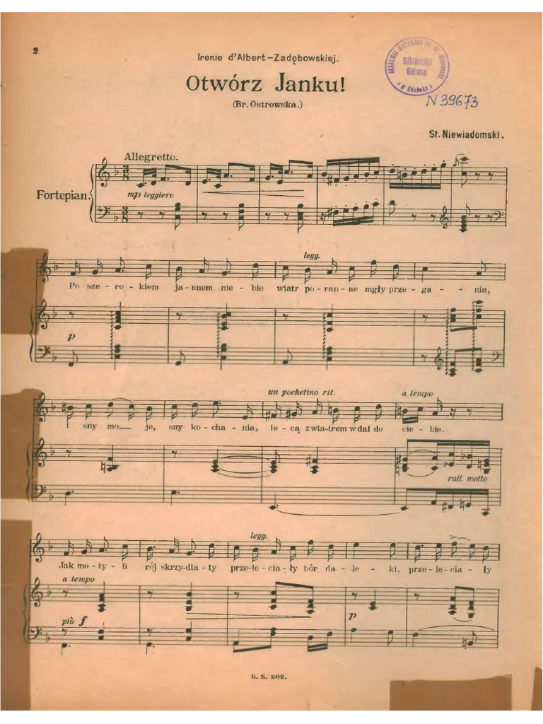 Otwórz Janku Niewiadomski | PDF