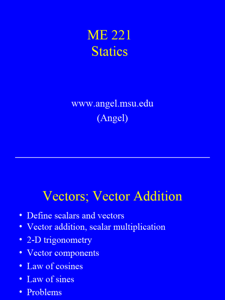 Lecture 02 | PDF | Euclidean Vector | Mechanical Engineering