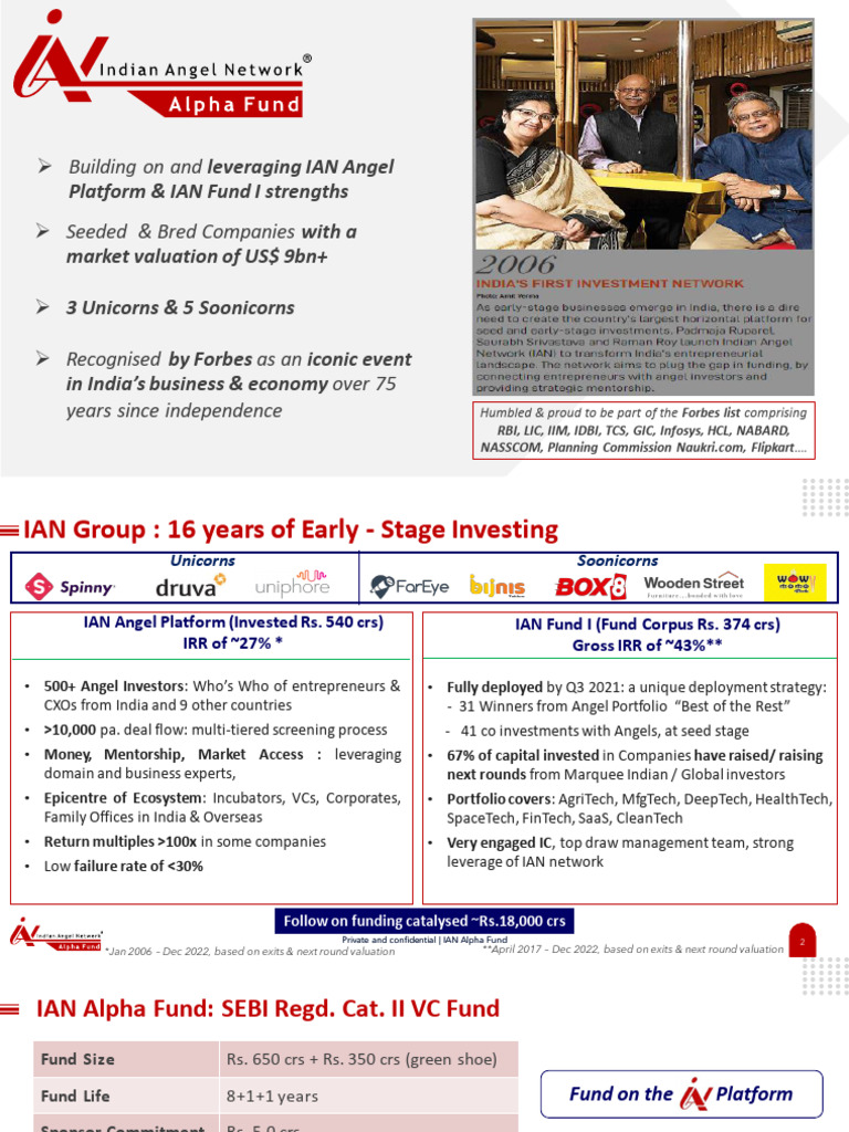 IAN Alpha Fund Deck - March 4 2023 | PDF | Internal Rate Of Return ...
