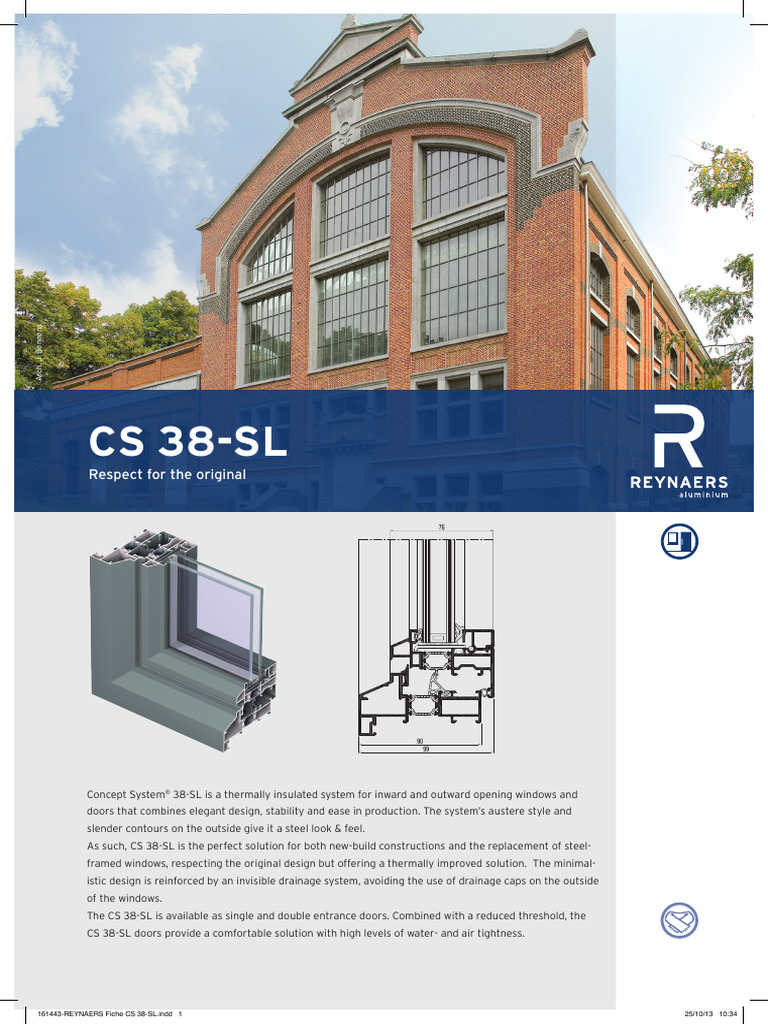 CS38 SL - Brochure | PDF | Window | Door
