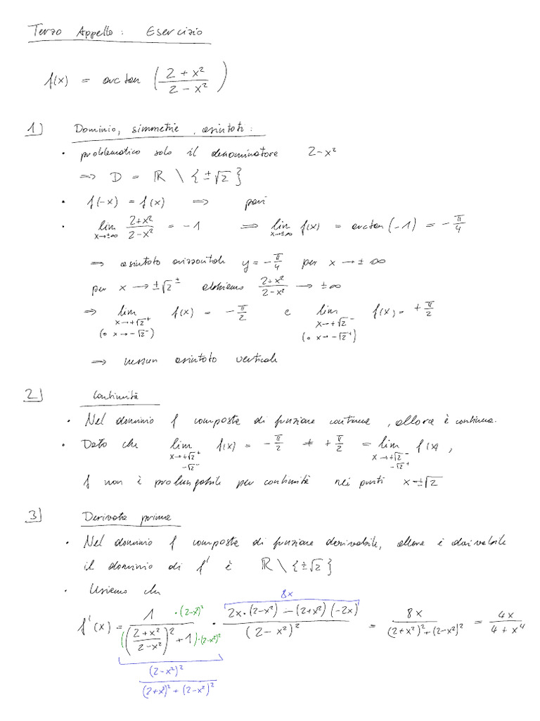 Terzo Appello Esercizio Correzione | PDF