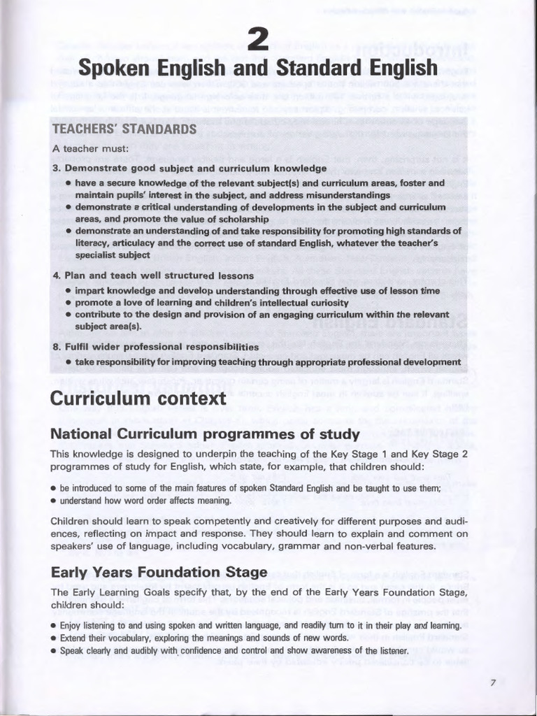 Primary English Knowledge and Understanding | PDF | English Language ...