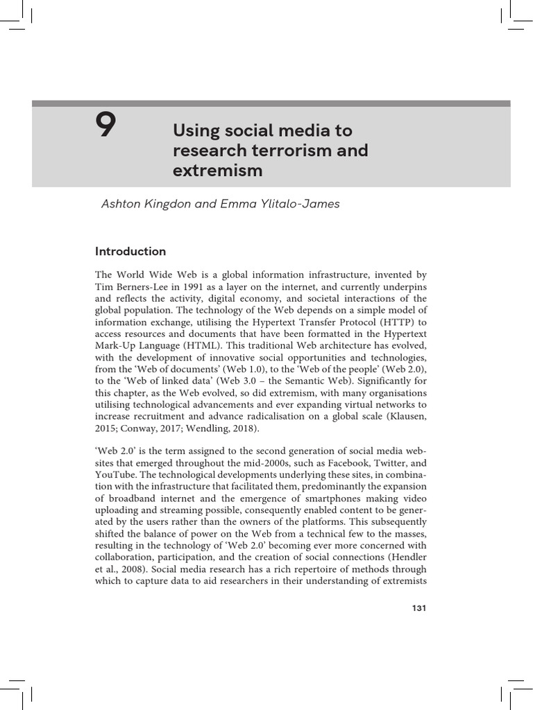 Using Social Media To Research Terrorism and Extremism | PDF | World ...