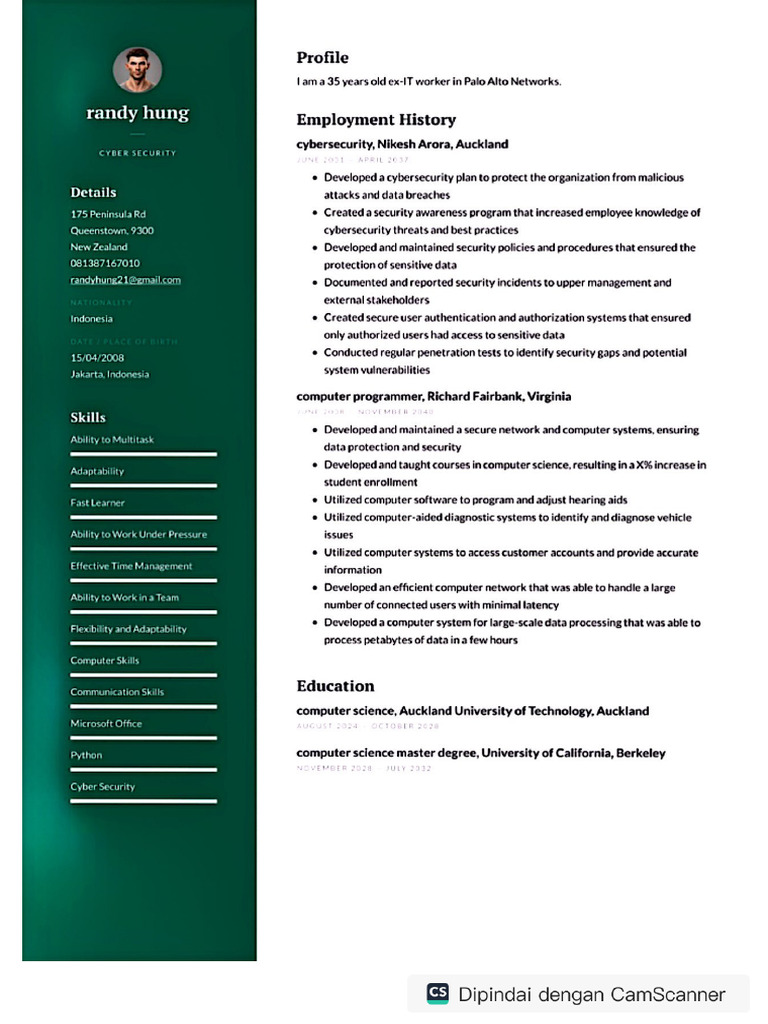 My 35 Years Old Resume Careers | PDF