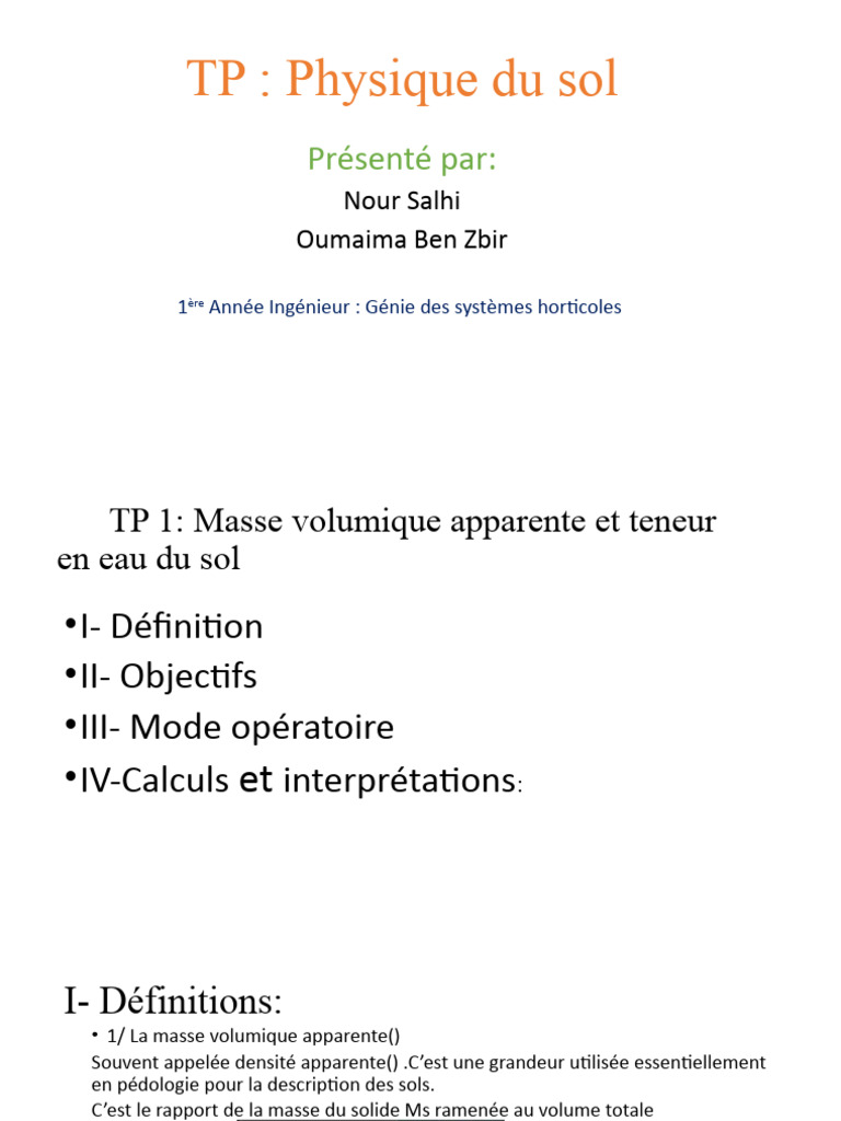 Physique Du Sol | PDF | Densité | Porosité