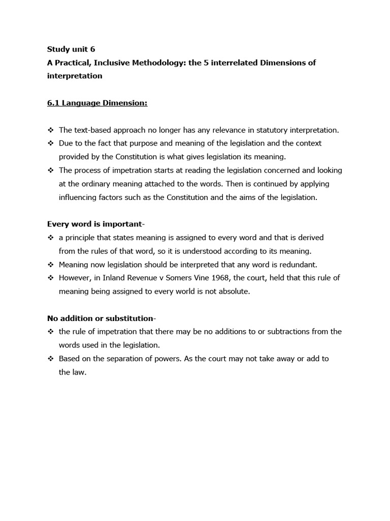 Study Unit 6 | PDF | International Law | Common Law