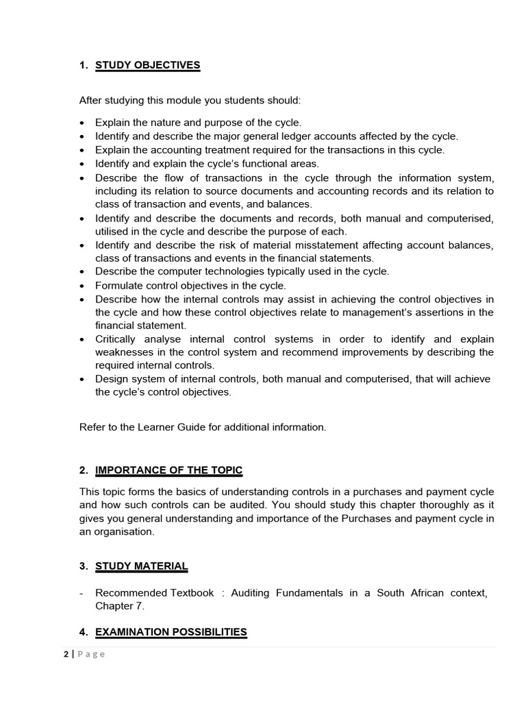 Understanding Purchases and Payments Cycle | PDF | Cheque | Internal ...