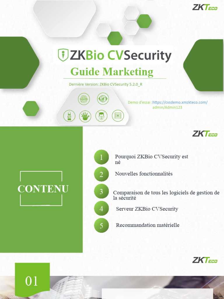 ZKBio CVSecurity : Guide Marketing 5.2.0 | PDF | Parking | Véhicules