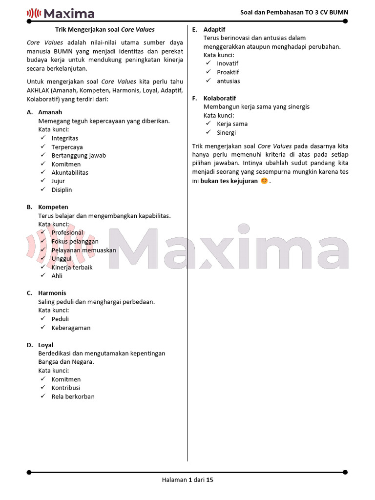 To 3 CV Bumn New | PDF | Karier & Perkembangan