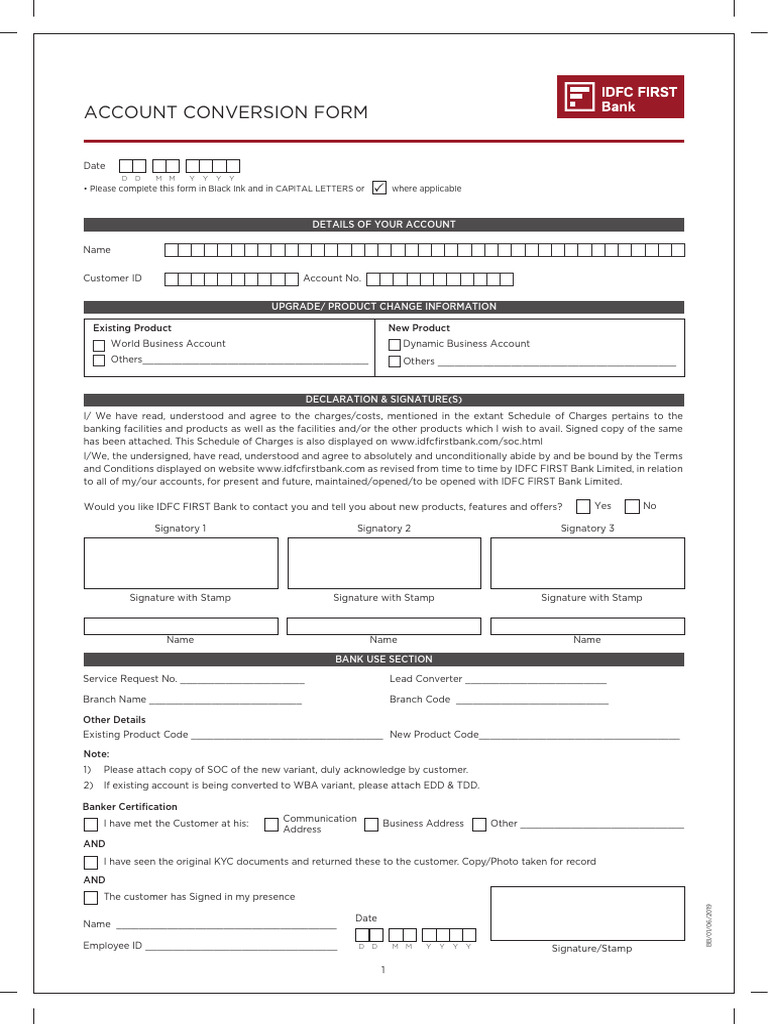 Account Upgrade Form | PDF | Business | Finance & Money Management