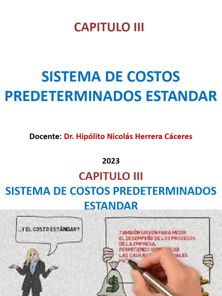 Sistema de Costos Predeterminados Estandar | Descargar gratis PDF ...
