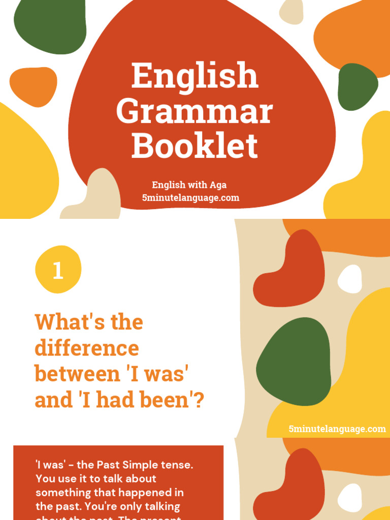English Grammar Booklet | PDF