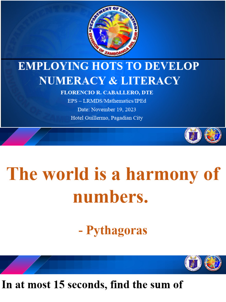 Numeracy Development Strategy Through HOTS 1 1 | PDF | Mathematics | Learning