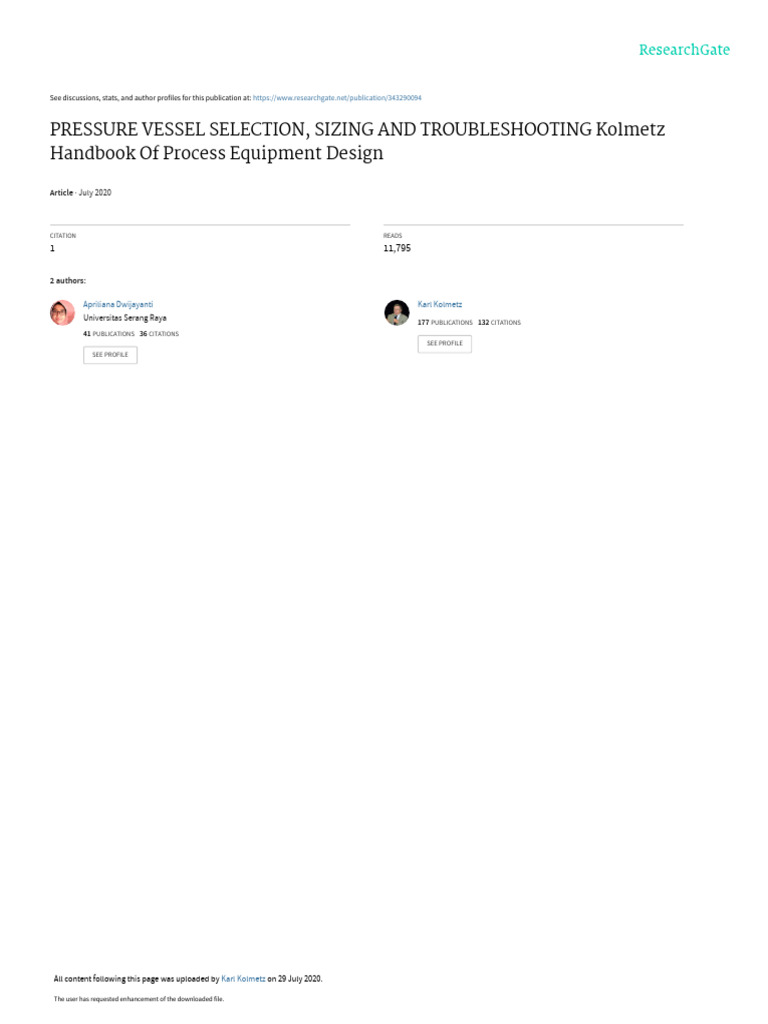 ENGINEERING DESIGN GUIDELINES Pressure Vessel Rev1.2web | PDF | Steel ...
