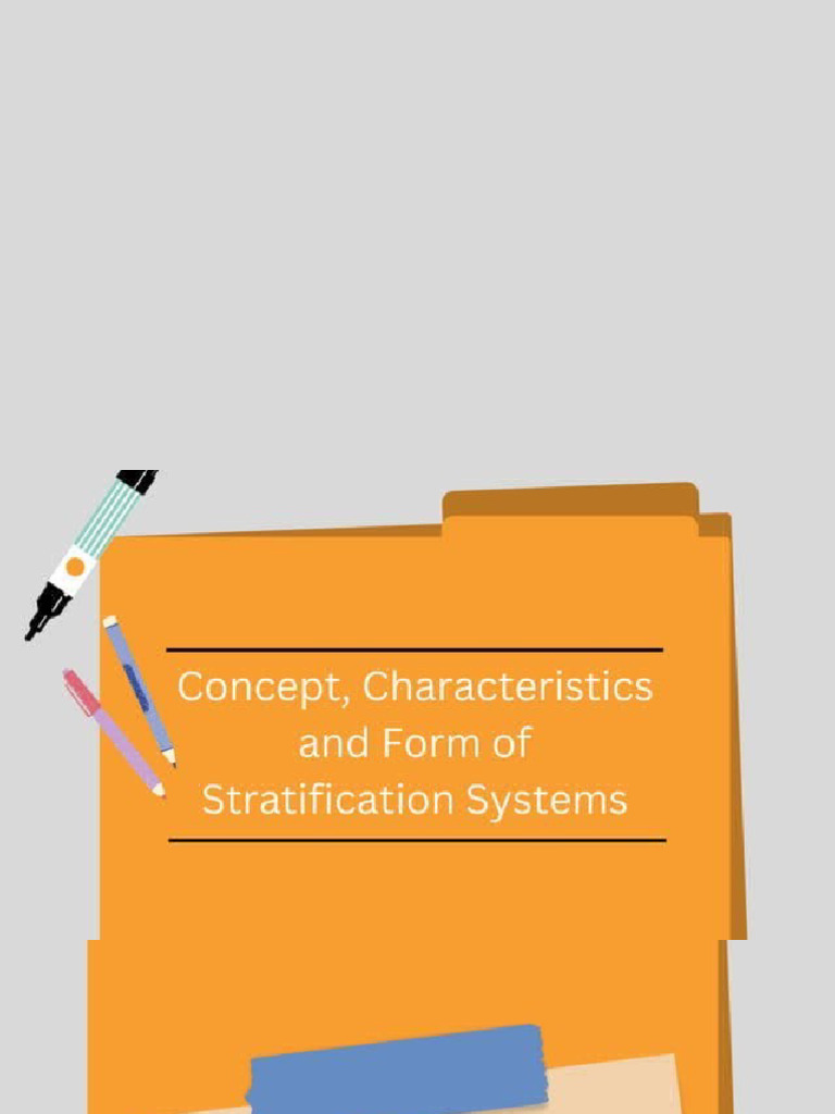 Concept and Forms of Stratification | PDF