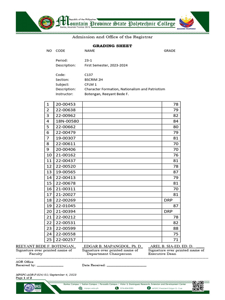 23-1-Bscrim-2h CFLM-1 C137 | PDF