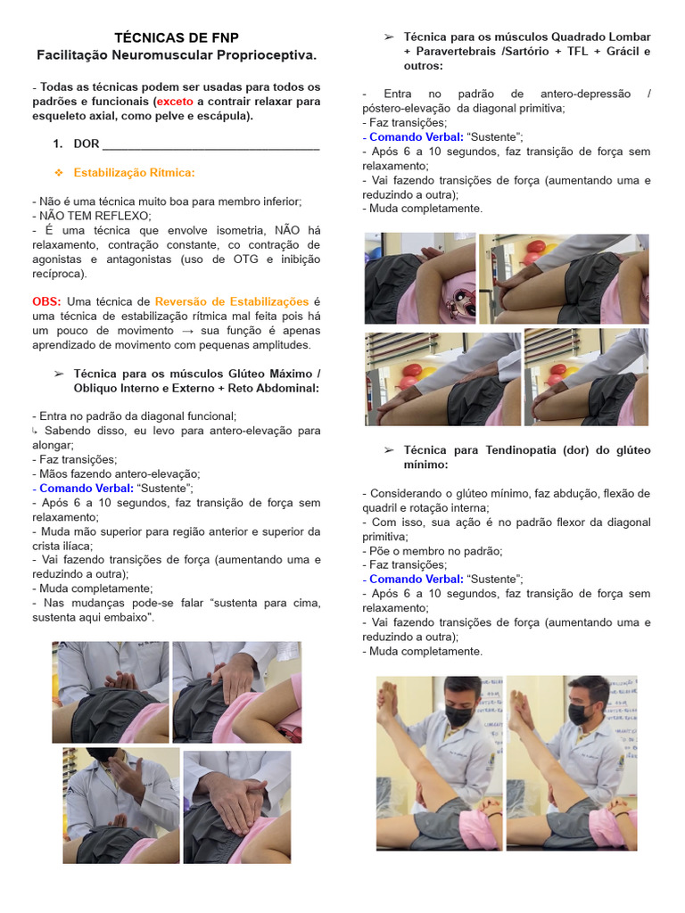 Técnicas FNP | PDF | Músculo esquelético | Sistema Locomotor