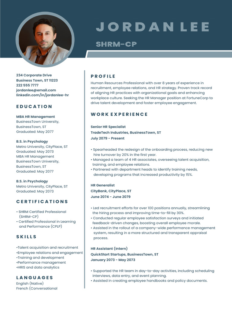 Resume Layout Template | PDF | Recruitment | Human Resource Management