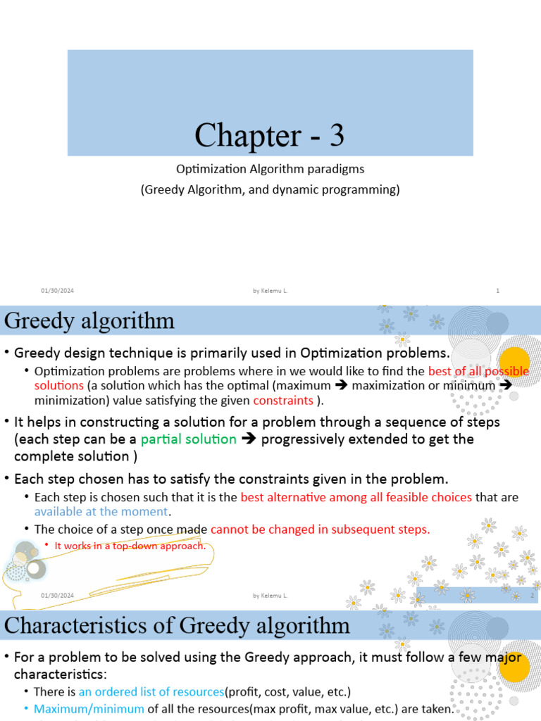Chapter 3 Pdf Mathematical Optimization Code 