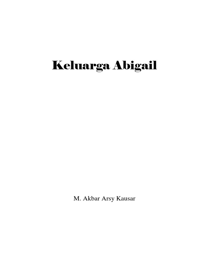 Keluarga Abigail | PDF | Puisi