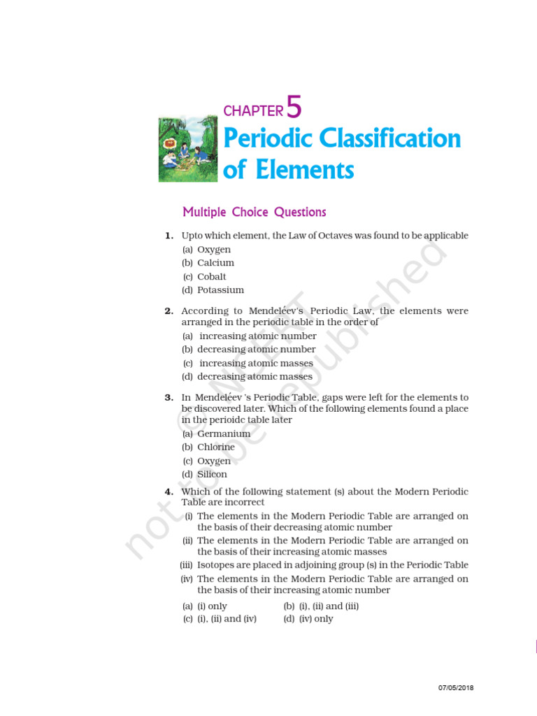 CHAP 5.pmd | PDF | Periodic Table | Chemical Elements