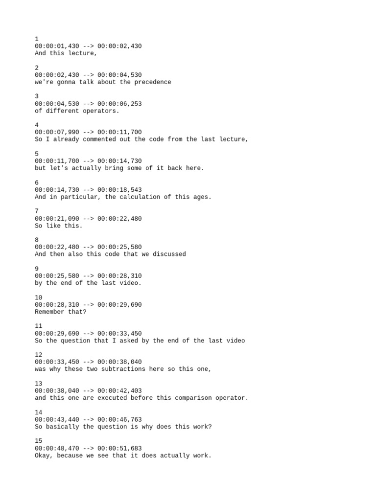 010 Operator Precedence - en | PDF | Average | Variable (Computer Science)