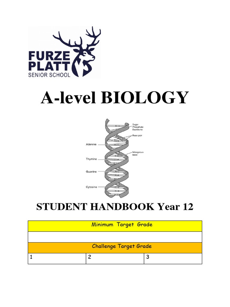 Biology A Level Handbook 2023 | PDF | Rna | Dna
