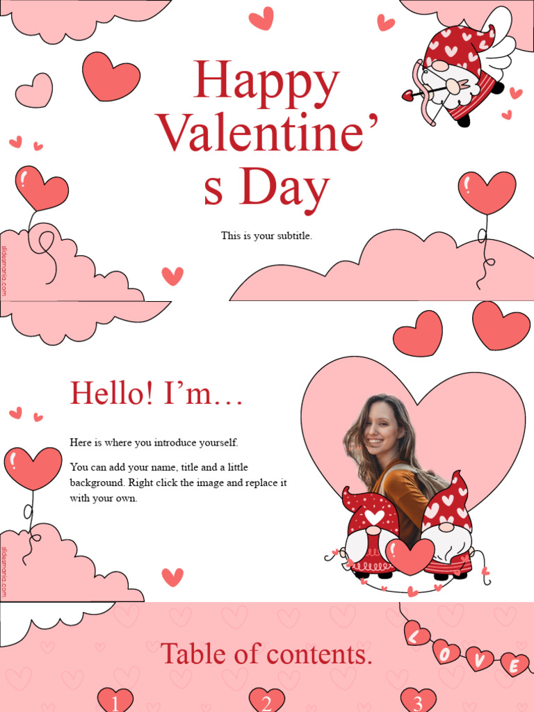 Valentine's Day Gnomes SlidesMania | PDF | Language Arts & Discipline