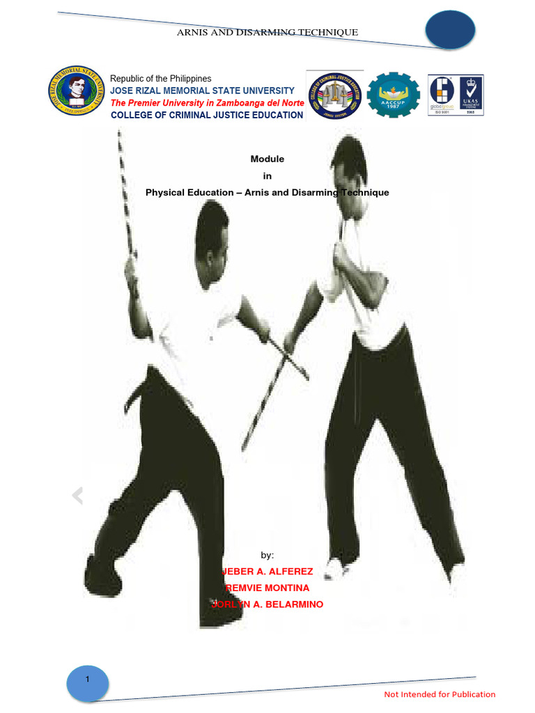 Ccje P.e.12 Arnis and Disarming Technique | PDF | Human Anatomy