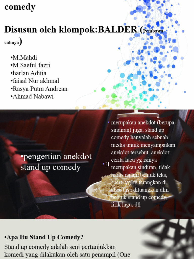 Teks Anekdot Dalam Bentuk Stand Up Comedy | PDF
