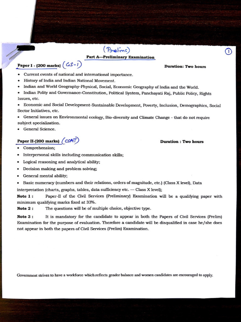 Upsc Cse Syllabus | PDF