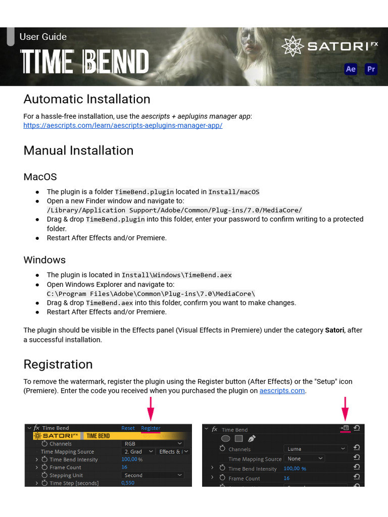 Time Bend User Guide | PDF | Rgb Color Model | Computing