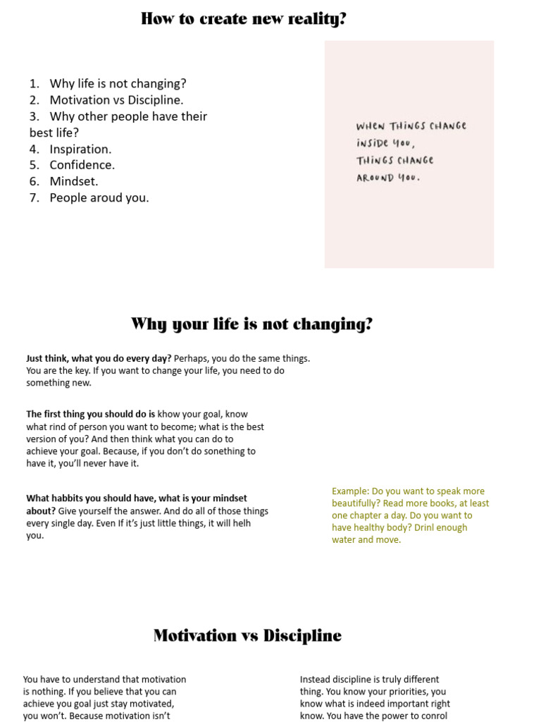 How To Create New Reality | PDF